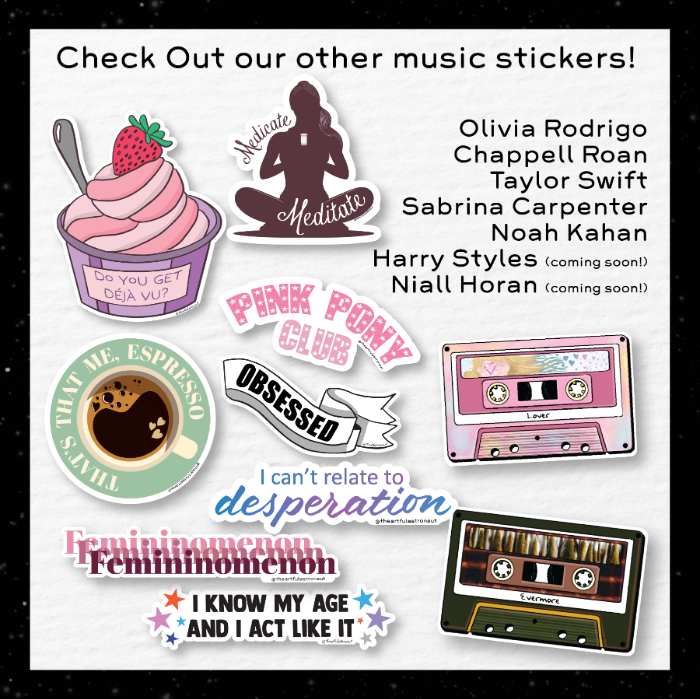 Noah Kahan Stickers – The Artful Astronaut LLC